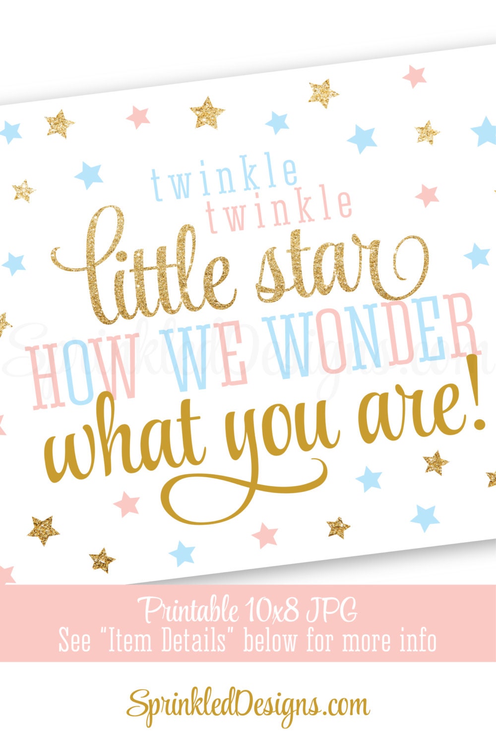 Twinkle Twinkle Little Star How We Wonder What You Are