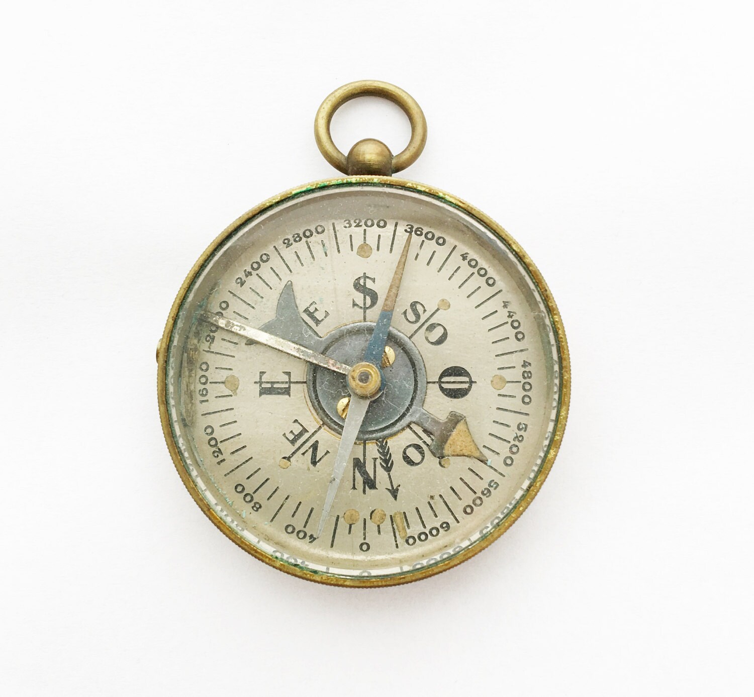 1910s Antique WWI French Morin Compass / Military Brass