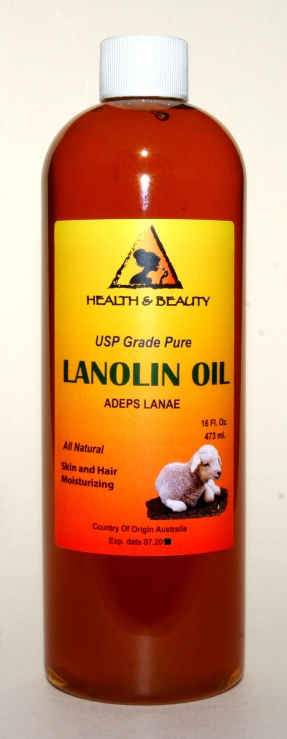 16 oz LANOLIN OIL USP Grade 100% Pure Skin Hair by HBOilsCenter