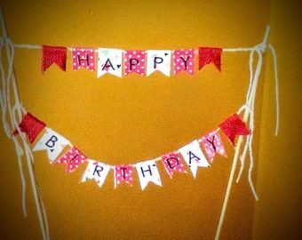 Birthday cake banner | Etsy