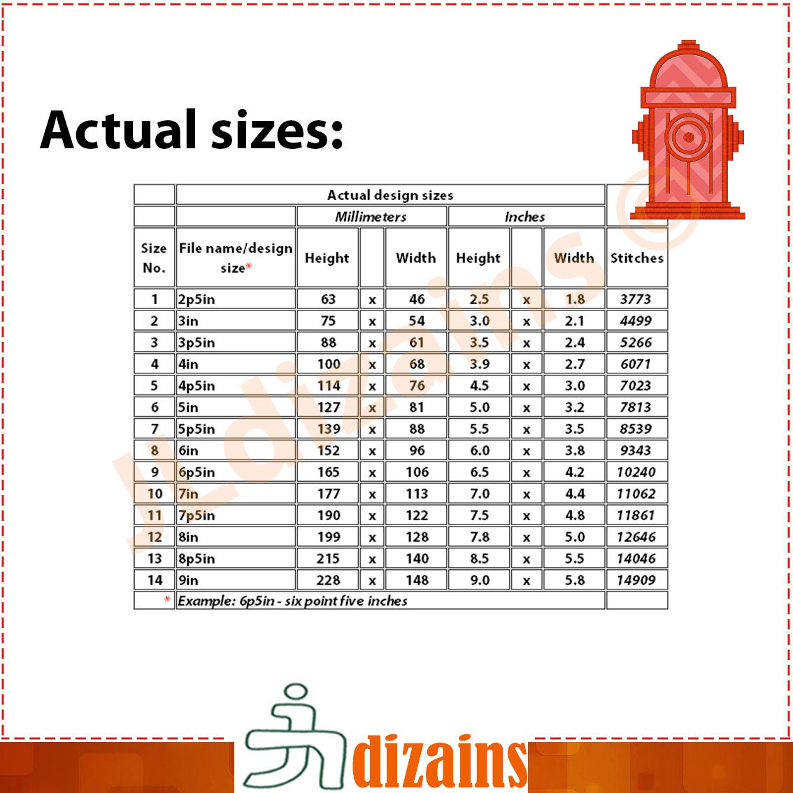 Fire Hydrant Applique Design. Fire hydrant embroidery design.