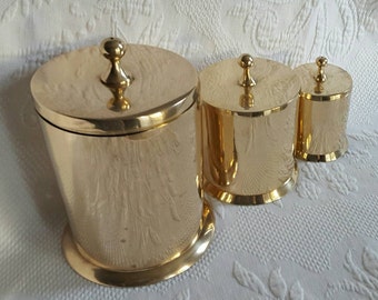 Brass canister | Etsy