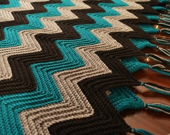 Unique ripple afghan related items | Etsy