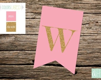 Printable Pennant Banner that includes entire by ArtfulHappiness