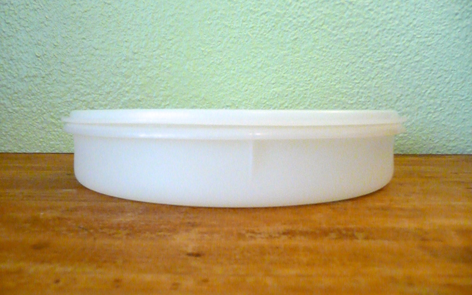 Large Round Shallow Tupperware Storage Container
