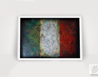 Vintage rustic flags and postcards by ArtForLoft on Etsy