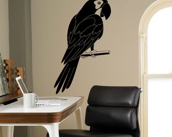 Parrot wall sticker | Etsy