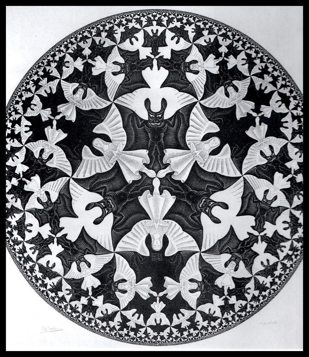 MC Escher Print Escher Art Circle Limit IV Heaven
