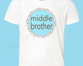 Unique middle brother shirt related items | Etsy