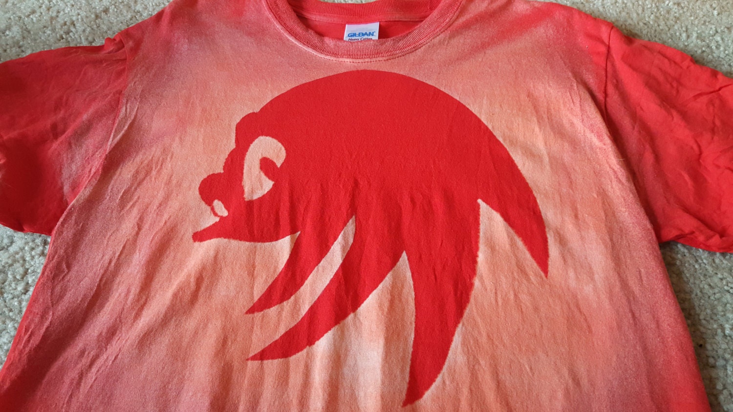 Knuckles the Echidna Bleached Shirt