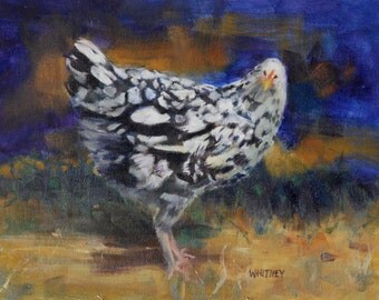 Hen painting | Etsy