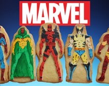 Unique super hero cookies related items | Etsy