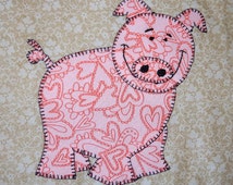 Unique pig quilt pattern related items | Etsy