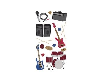 Rock band stickers | Etsy