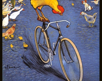 Dog riding bike | Etsy