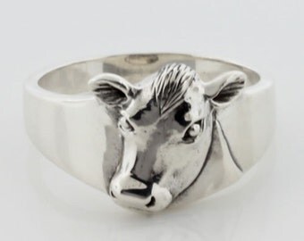 Cow ring | Etsy