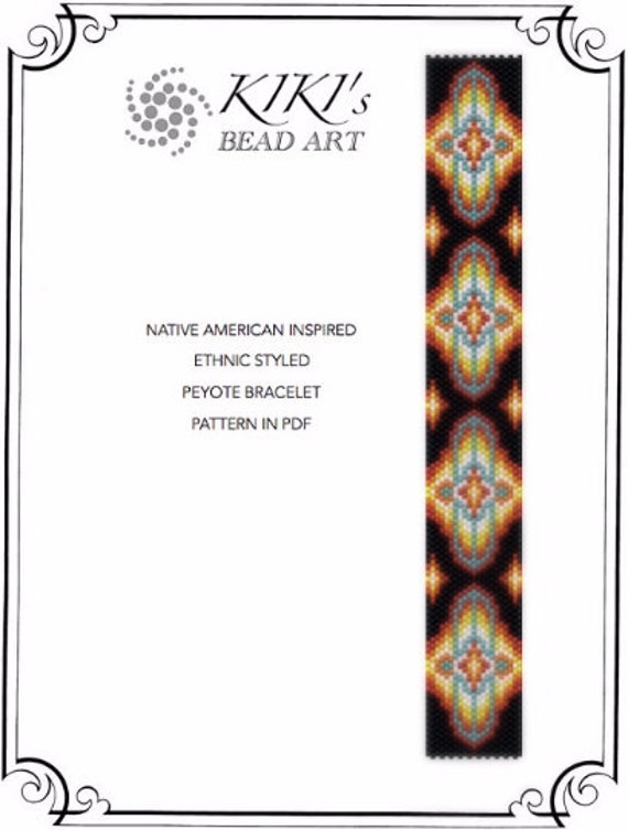 Peyote Pattern for bracelet Native American by KikisBeadArts