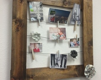 Clothespin frame | Etsy