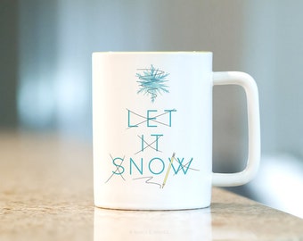 Snowflake mug | Etsy