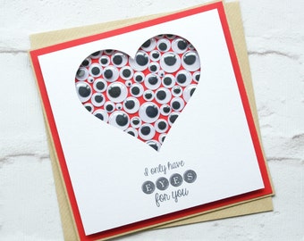 Googly eye card | Etsy