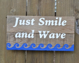Just smile and wave | Etsy