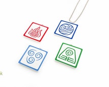 Unique fire nation necklace related items | Etsy