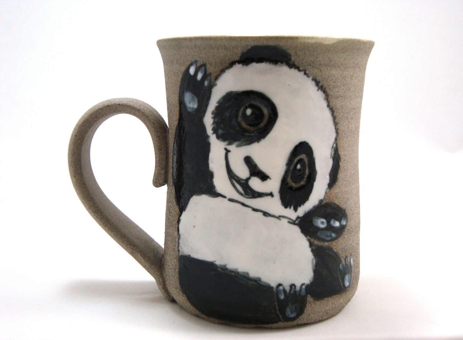 Panda Mug Hello Mug Cute Panda Unique Pottery Gift By KUCHERIASHKA panda-mug-hello-mug-cute-panda-unique-pottery-gift-by-kucheriashka