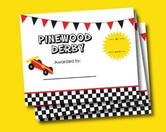 Items similar to Pinewood Derby Birthday Invitation on Etsy