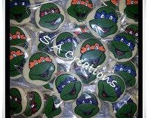 Popular items for ninja turtle cookies on Etsy