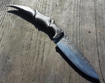 A hand forged inverted Cross pendant . Comes by FrostFerrumForge