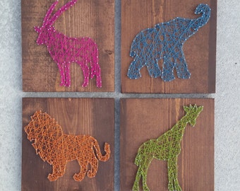 Animal string art | Etsy