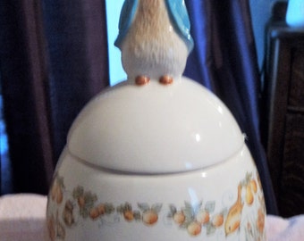 Rabbit cookie jar | Etsy