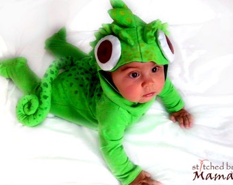 Rapunzel's Chameleon Pascal inspired baby costume