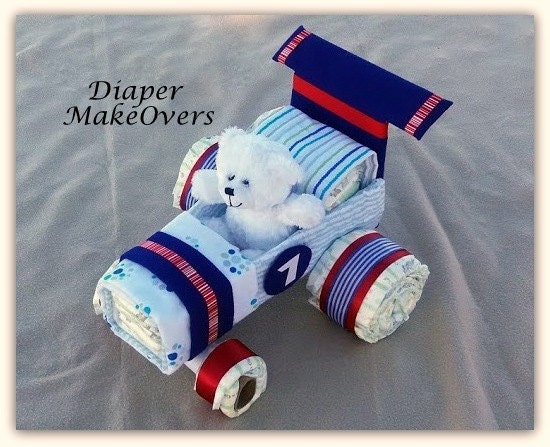 Race Car Diaper Cake Diaper Cake Baby Shower Gift Baby