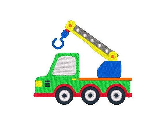 Construction Machine Embroidery Designs Vehicles Road Signs
