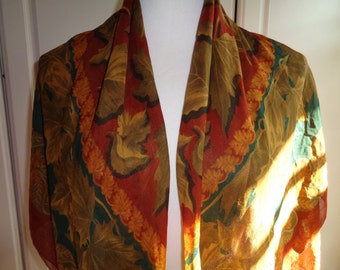 Rust colored scarf | Etsy