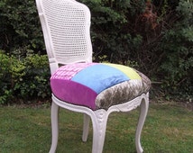 Unique patchwork chair related items | Etsy