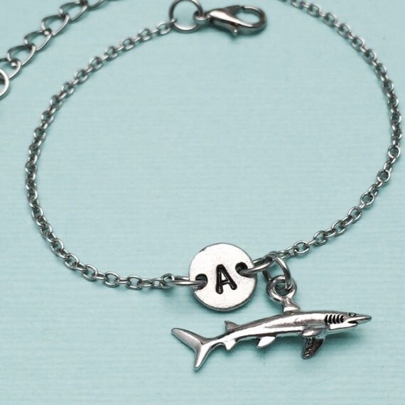 Shark charm bracelet shark charm adjustable bracelet