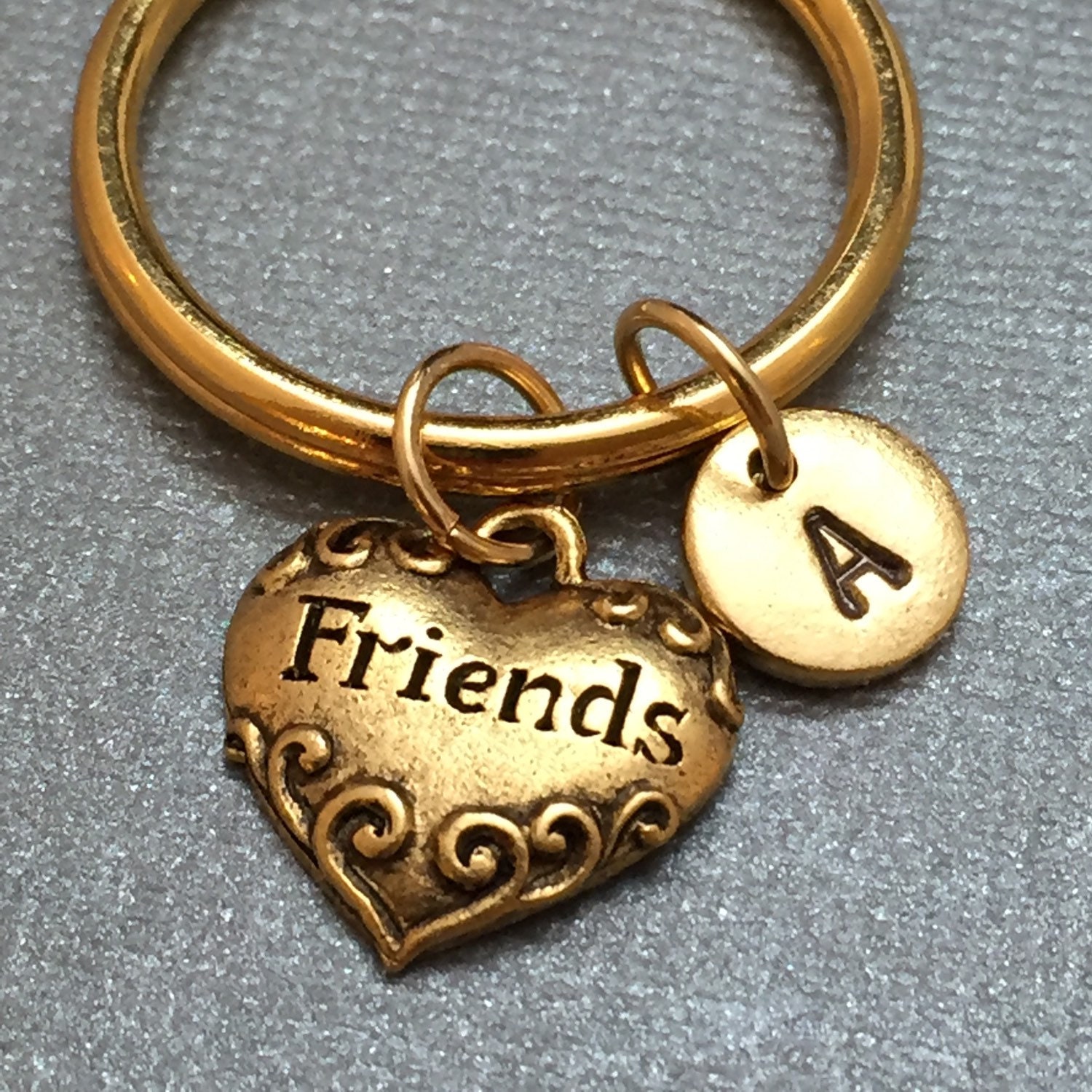 Friend keychain friend charm friendship keychain