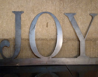 Joy metal sign | Etsy