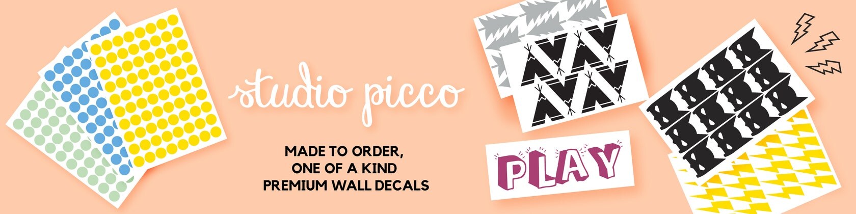 Premium wall decals for little ones and grown ups. by StudioPicco