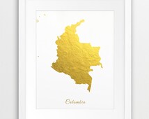 Popular items for colombia map on Etsy