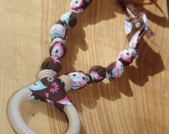 Items similar to Floral Wearable Teether- Teething Necklace on Etsy