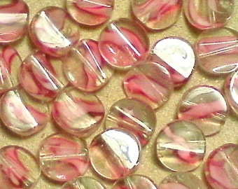 Pink ribbon beads | Etsy