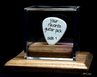 Single Guitar Pick Collector Display Case Box