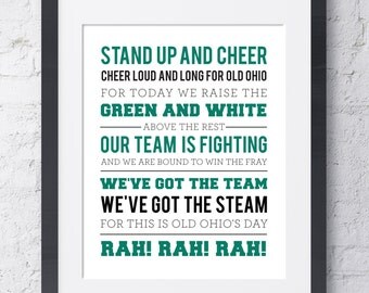 University of Kentucky Fight Song Wall Art Printable
