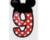 Unique mickey number 9 related items | Etsy