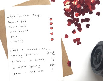 Snarky valentine | Etsy