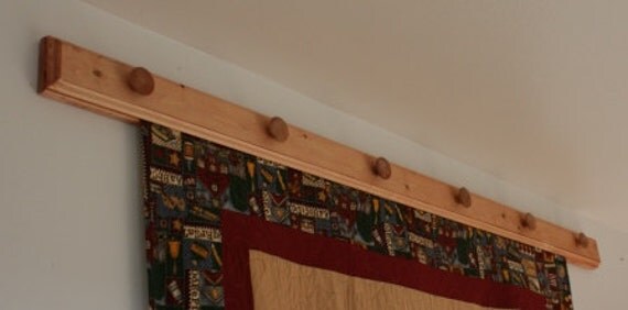 6 Foot Compression Quilt Hanger without shelf by LCWoodWorks