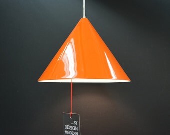 Orange ceiling light | Etsy